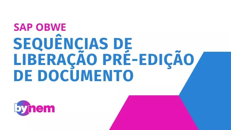 OBWE Sequências de liberação pré-edição de documento