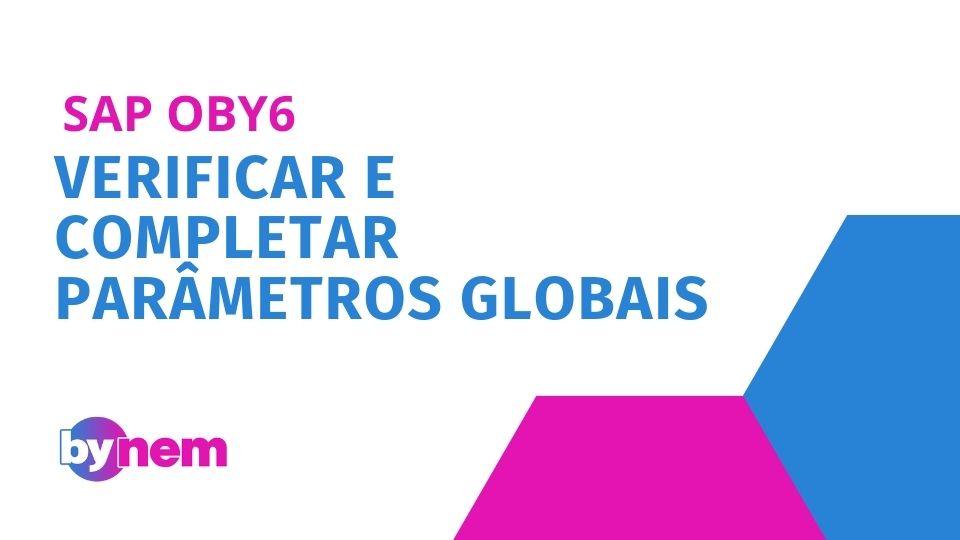 OBY6 Verificar e completar parâmetros globais